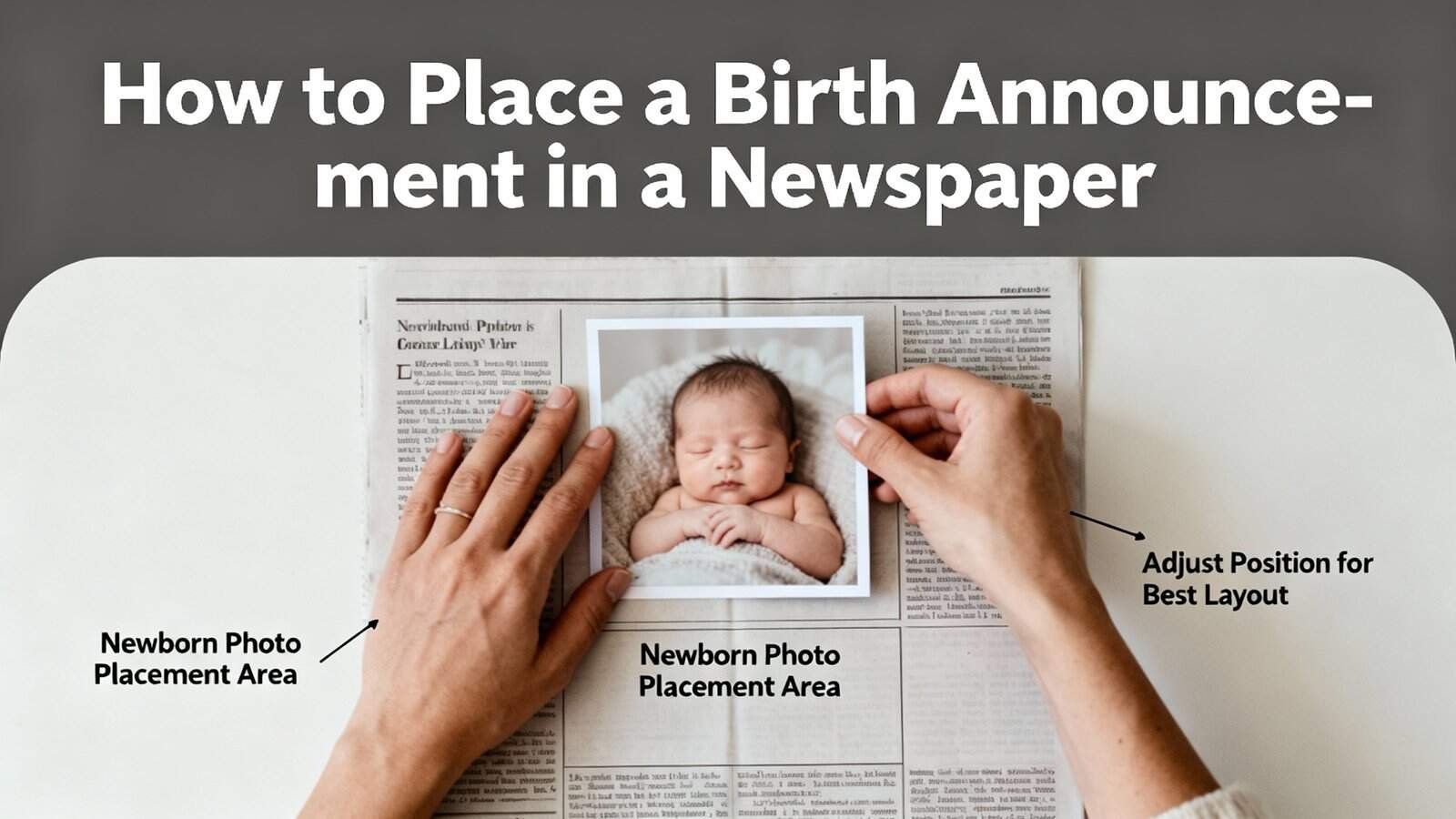 How to Place a Birth Announcement in a Newspaper