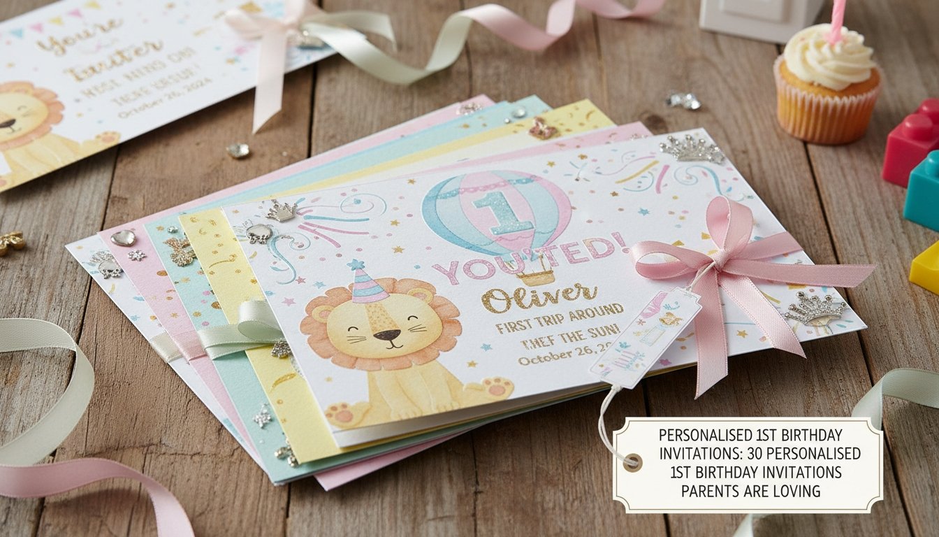 30 Personalised 1st Birthday Invitations Parents Are Loving