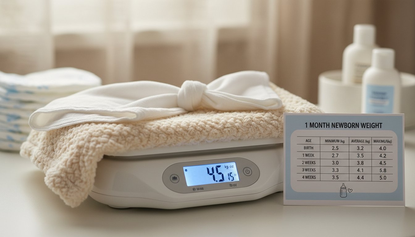 1 Month Newborn Weight Chart: Normal Ranges and Red Flags