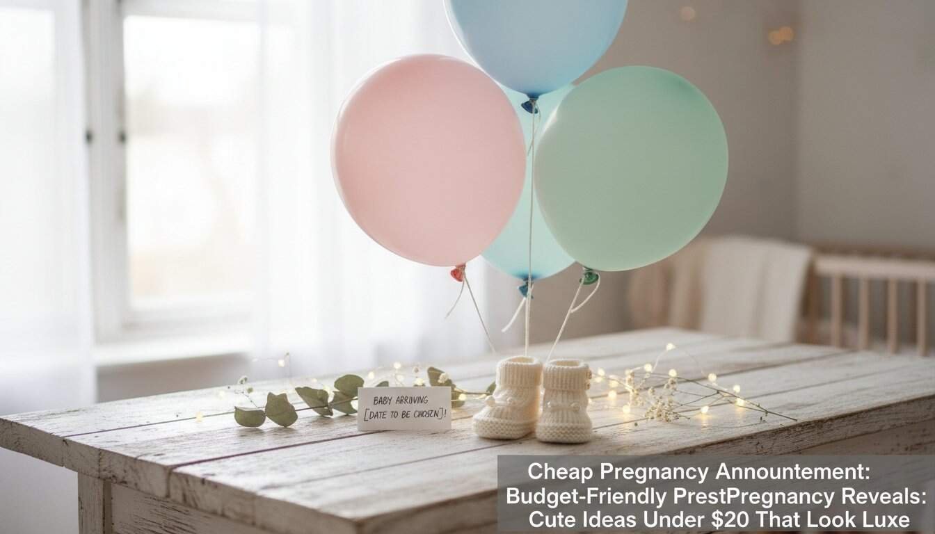 Budget Friendly Pregnancy Reveals: Cute Ideas Under $20